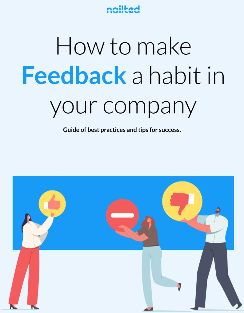 How to Give Feedback and Make it a Habit in your company🚀